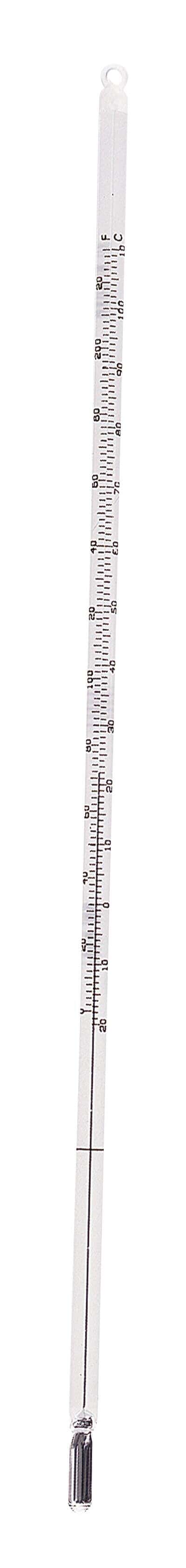 Ertco 260C500FW-3 Dual-Scale Partial-Immersion Thermometer, Range -10 ...