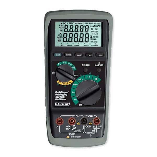 Extech 380900 Dual Channel, Datalogging, True RMS DMM from Cole-Parmer