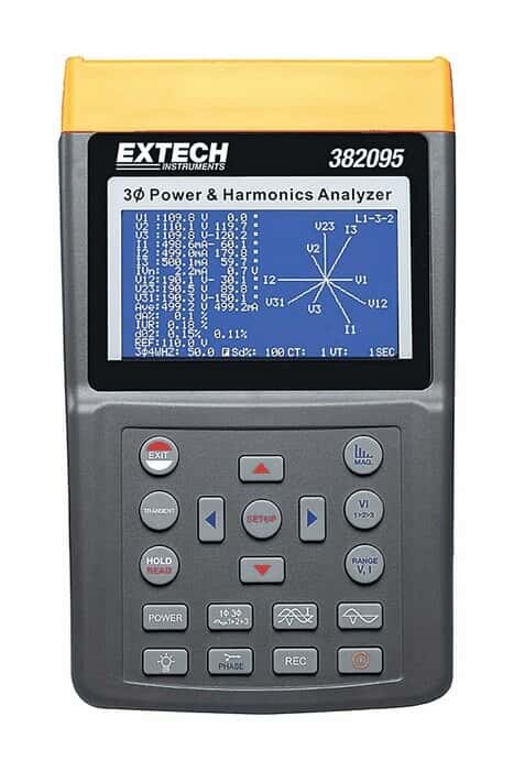 Extech 382095 1000 A Three-Phase Power Quality Analyzer WIth Harmonics from Cole-Parmer Canada