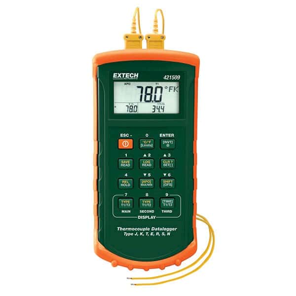Extech 421509 Thermocouple Data Logger with Alarm from Cole-Parmer