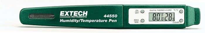 Extech 44550 Humidity/Temperature Pen, 20 to 90% RH/, 14 to 122F from ...