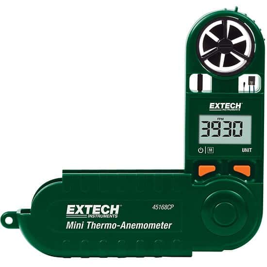 Extech 45168CP Mini Thermo-Anemometer with Built-in Compass from Cole ...