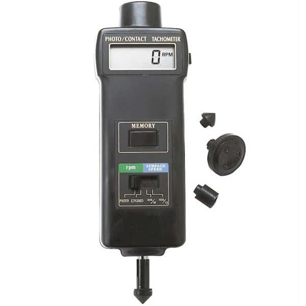 Extech Combination Optical/Contact Tachometer from Cole-Parmer