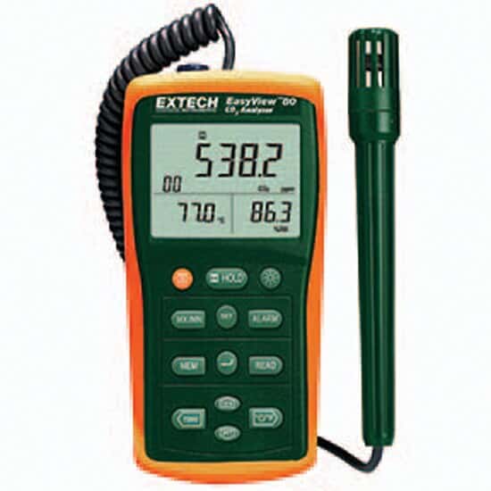 Extech EA80 Easy View Indoor Air Quality Meter, datalogging from Cole ...