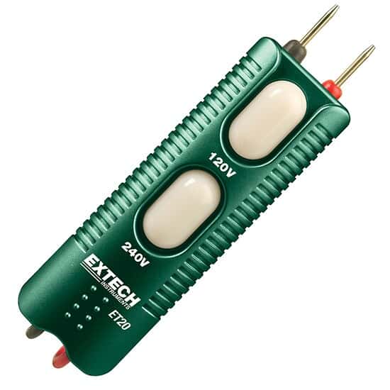Extech ET20 Compact AC/DC Voltage Tester, 100-250V from Cole-Parmer India