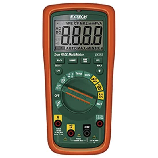 Extech EX355 TrueRMS Multimeter w/ Noncontact Voltage Detection and ...