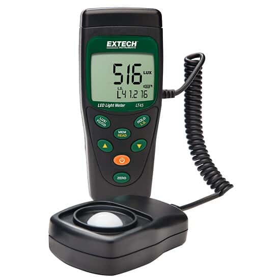 Extech LT45 Light Meter for Color Leds and Standard Lights from Cole-Parmer