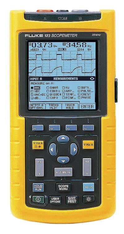Fluke 124/003S Industrial ScopeMeter Oscilloscope Kit with Software ...