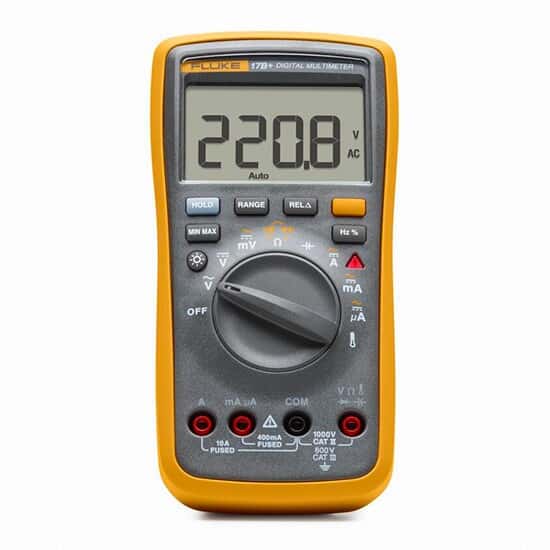 Fluke 17B+ CAT III Digital Multimeter with Temperature Measurement from ...