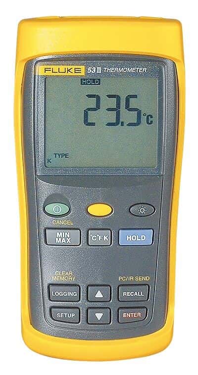 Fluke 53-2 B 60HZ Single-Input Datalogging Thermocouple Thermometer from Cole-Parmer Canada