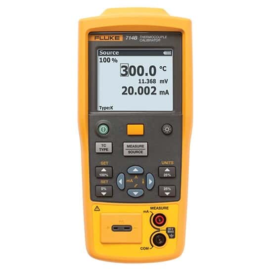 Fluke 714B Thermocouple Calibrator, mV and mA measurement, dual input ...