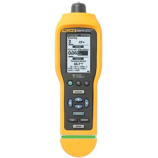 Fluke 805 FC Precision Vibration Meter with 4-Level Severity Scale and ...