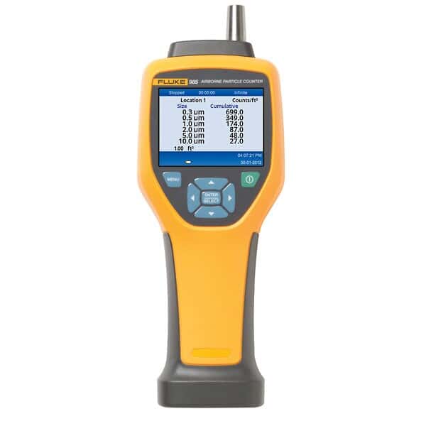 Fluke 985 Particle Counter, 0.3 um sensitivity, datalogging, USB ...