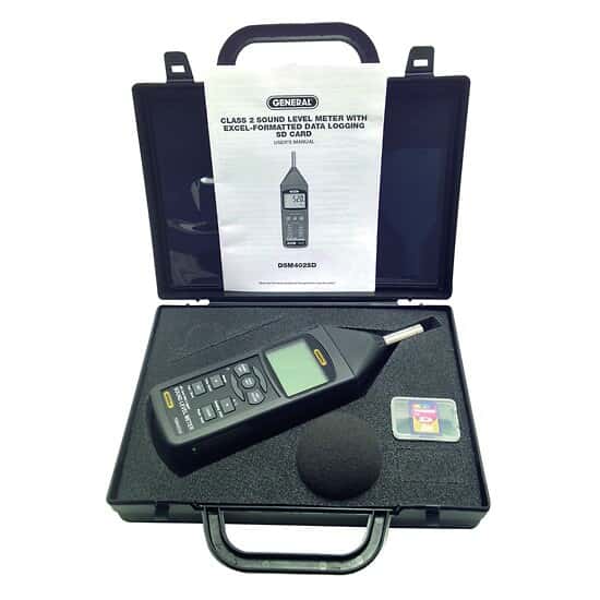 General Tools DSM403SD Digital Class 1 Sound Level Meter with Data ...