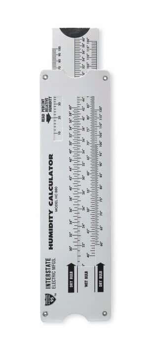 General Tools HC880 Humidity Slide Calculator from Cole-Parmer