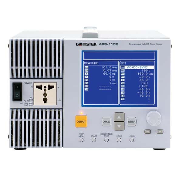GW Instek APS-1102 1 kVA Programmable AC/DC Power Source from Cole-Parmer