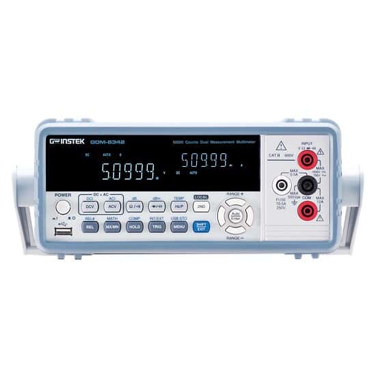 GW Instek GDM-8342 Multimeter, Benchtop, 50 k Counts, with USB Host ...