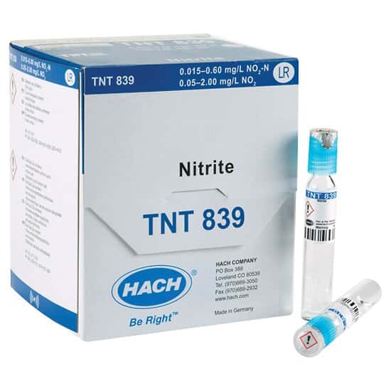 Hach TNT839 TNTplus® Spectrophotometer Chemistry, Low Range Nitrite, 0. ...