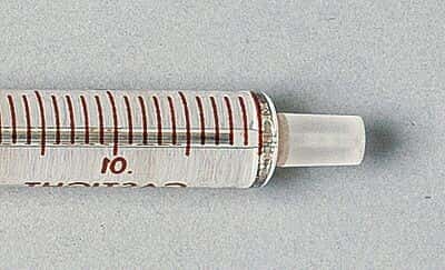 Hamilton Gastight® Syringe with Luer Tip, 25 µL, 1000 psig from Cole-Parmer