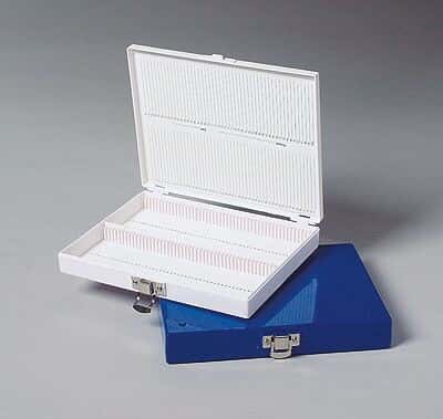 Heathrow Scientific Polystyrene Slide Holder, Blue, Holds 100 Slides ...