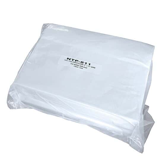 High-Tech Conversions NTP-811 Cleanroom wipe, Polypropylene, White, 8 ...