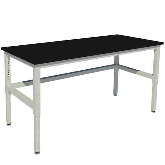 ICI Quick Ship Heavy Duty Steel Table, Adjustable Height, Leveling ...