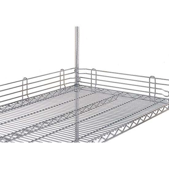 ICI Quick Ship Wire Shelf Ledge, Stainless Steel; 18" L, 4" H from Cole ...