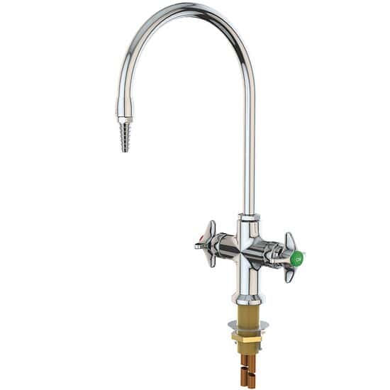 ICI Quick Ship Mixing Faucet, Four-arm Handle, without Vacuum Breaker ...