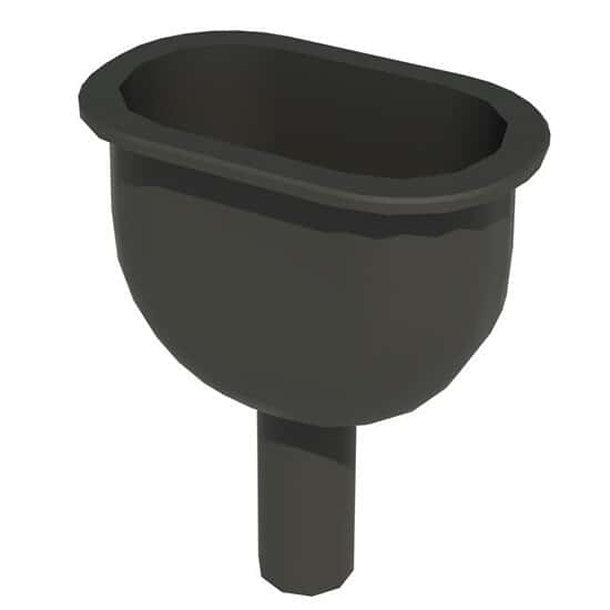 ICI Quick Ship Cup Sink, Polypropylene, 6" L, 3" W, 3.7" D, Center ...