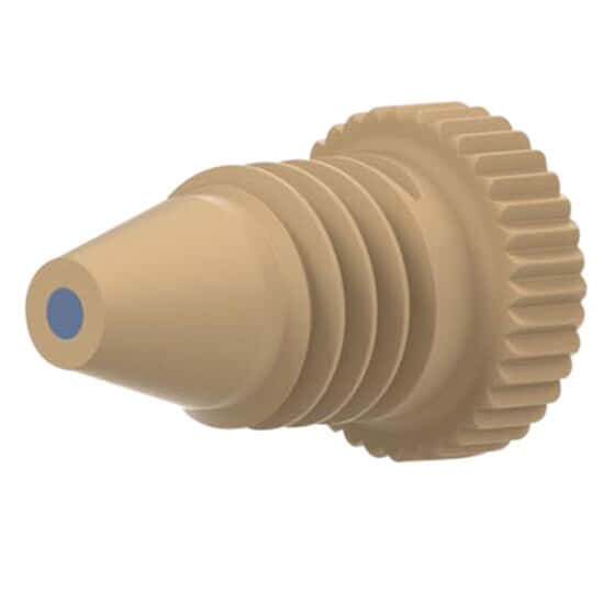 Idex M-120X End-Fitting for MicroTight Tubing Sleeve, Black PEEK, 0.5 ...