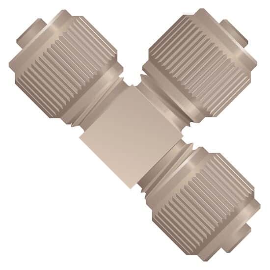 Idex High-Pressure MicroStatic Mixing Tee Assembly, No Frit, PEEK, 0. ...