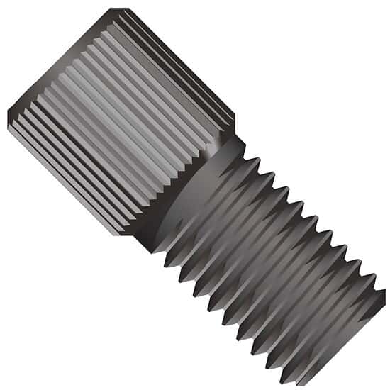 Idex Super Flangeless™ Nut, Standard Knurl, Black PEEK, 3/16" OD Tubing ...