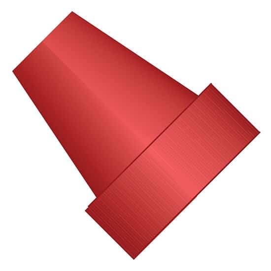 Idex Flangeless Ferrule, Red ETFE, 1/16" OD Tubing, 1/4-28 Flat-Bottom ...