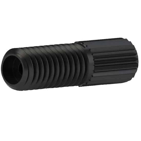 Idex Super Flangeless™ Nut, Headless, Black PPS, 1/16" OD Tubing, M6 ...