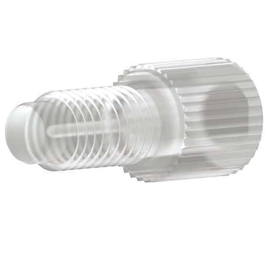 Idex Port Plug, Standard Knurl, Natural ETFE, 1/4-28 Flat-Bottom; 1/EA ...