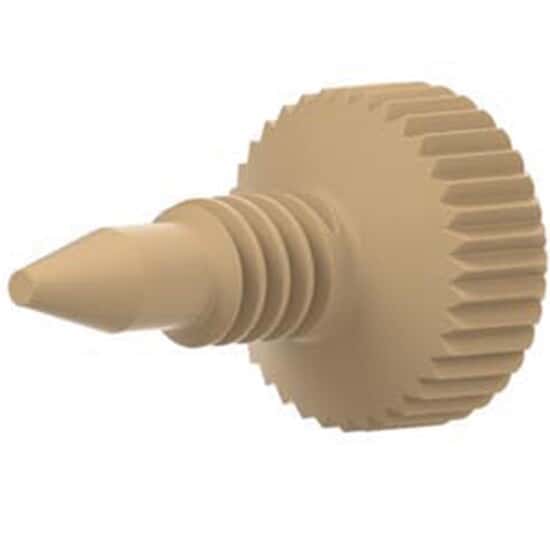 Idex High-Pressure MicroTight Plug, PEEK, 6-32 Coned; 1/EA from Cole-Parmer