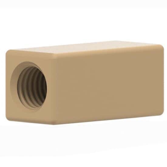 Idex Low-Pressure Union, True ZDV Female Straight, Natural ETFE, 1/4-28 ...