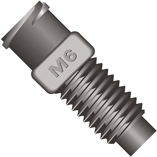 Idex Threaded Luer Adapter, Black ETFE, 0.050" Bore, Female Luer x Male ...