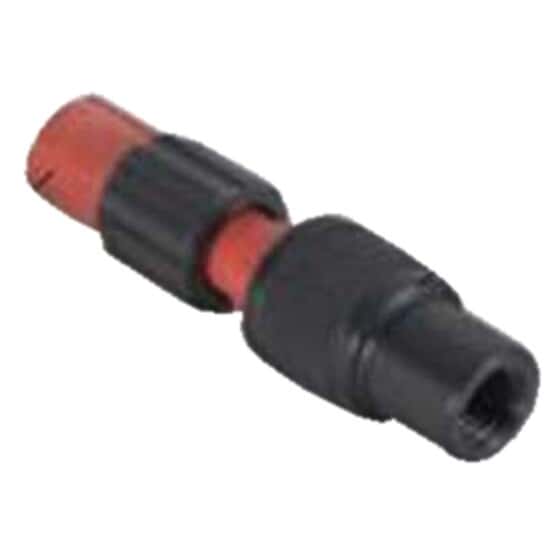 Idex Quick-Stop Inline Check Valve, Luer (F) to 1/4-28 (F) Flat Bottom ...