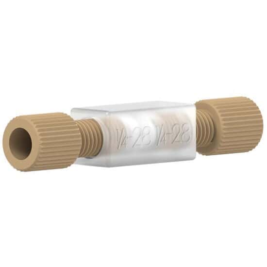 Idex Low-Pressure Union Assembly, Straight, Natural ETFE, 0.030" Bore ...