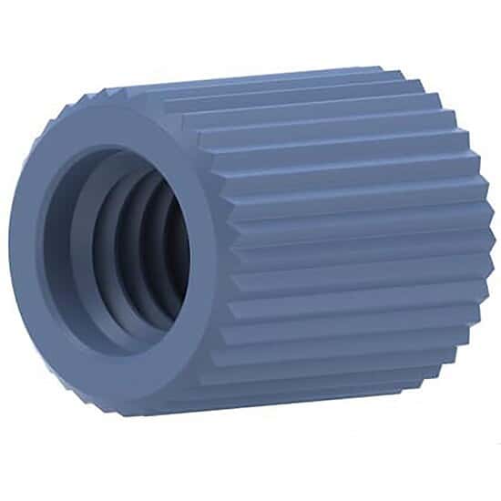 Idex Tubing Cap, Blue ETFE, M6 Flat-Bottom; 1/EA from Cole-Parmer