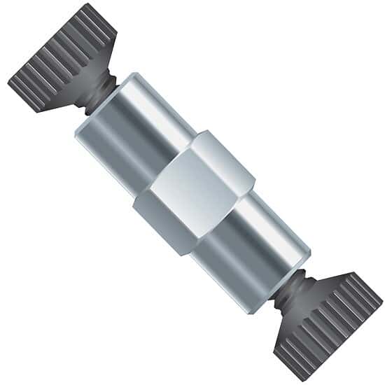 Idex VHP MicroTight Union, True ZDV, PEEK/SS, 1/32" OD Tubing, 6-32 ...