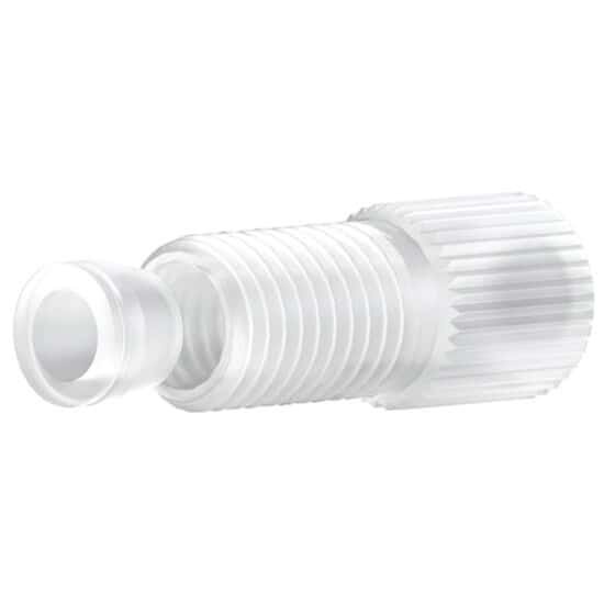 Idex XP-138 Flangeless Fitting, Standard Knurl, Natural Acetal, 4 mm OD ...