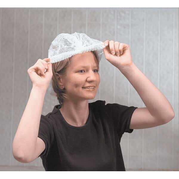 Kimberly-Clark 36805 Disposable Pleated Bouffant Caps; Size, 21"; 100 ...