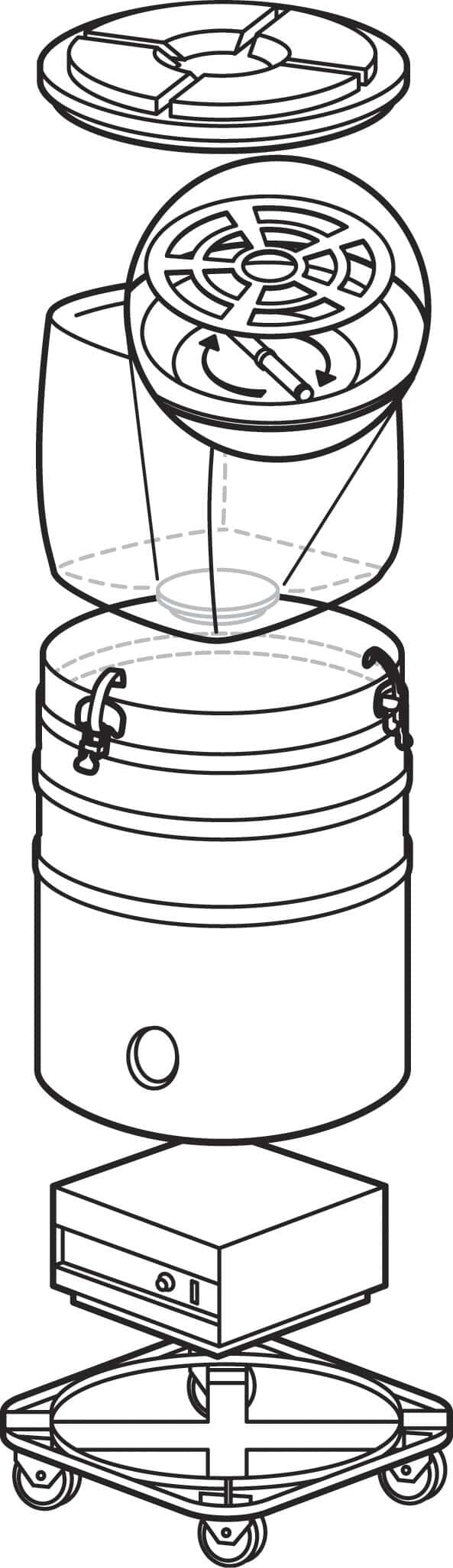 Life Technologies Maxi Stirrers for Mixtainer, 220V from Cole-Parmer Canada