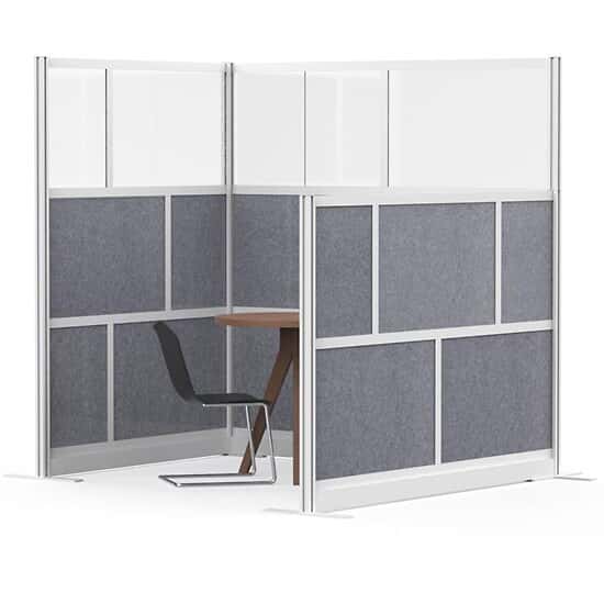 Luxor Modular Room Divider Wall System, Starter Wall, 53" x 48"; 2/Pk ...