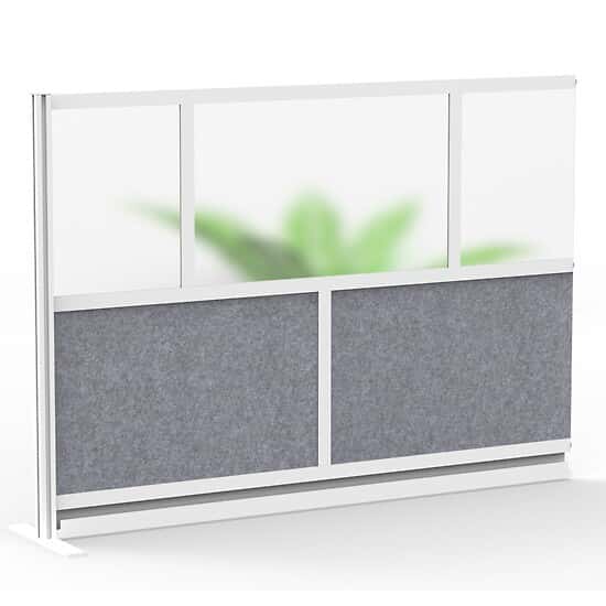 Luxor Modular Room Divider Wall System, Add-On Wall, 70" x 48"; 2/Pk ...