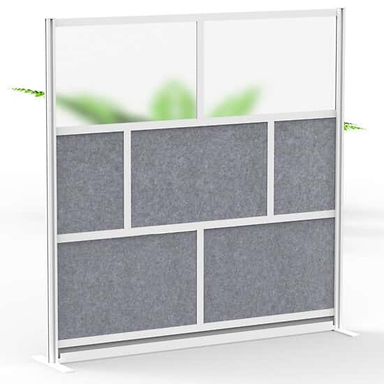Luxor Modular Room Divider Wall System, Starter Wall, 70" x 70" from ...