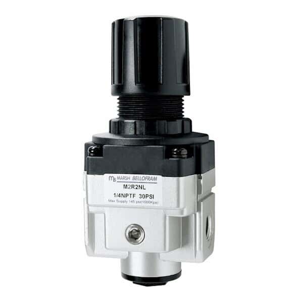 Marsh Bellofram M2R2NA Miniature Air Regulator, 10 psig, 1/4" NPT(F ...