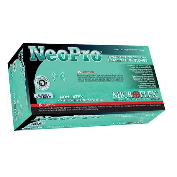 Microflex NPG888-L Chloroprene gloves, large, 1000/cs from Cole-Parmer